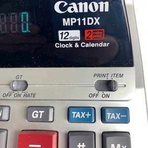 Canon | Other | Canon Mp1dx Printing Calculator 12 Digit 2 Color Print ...